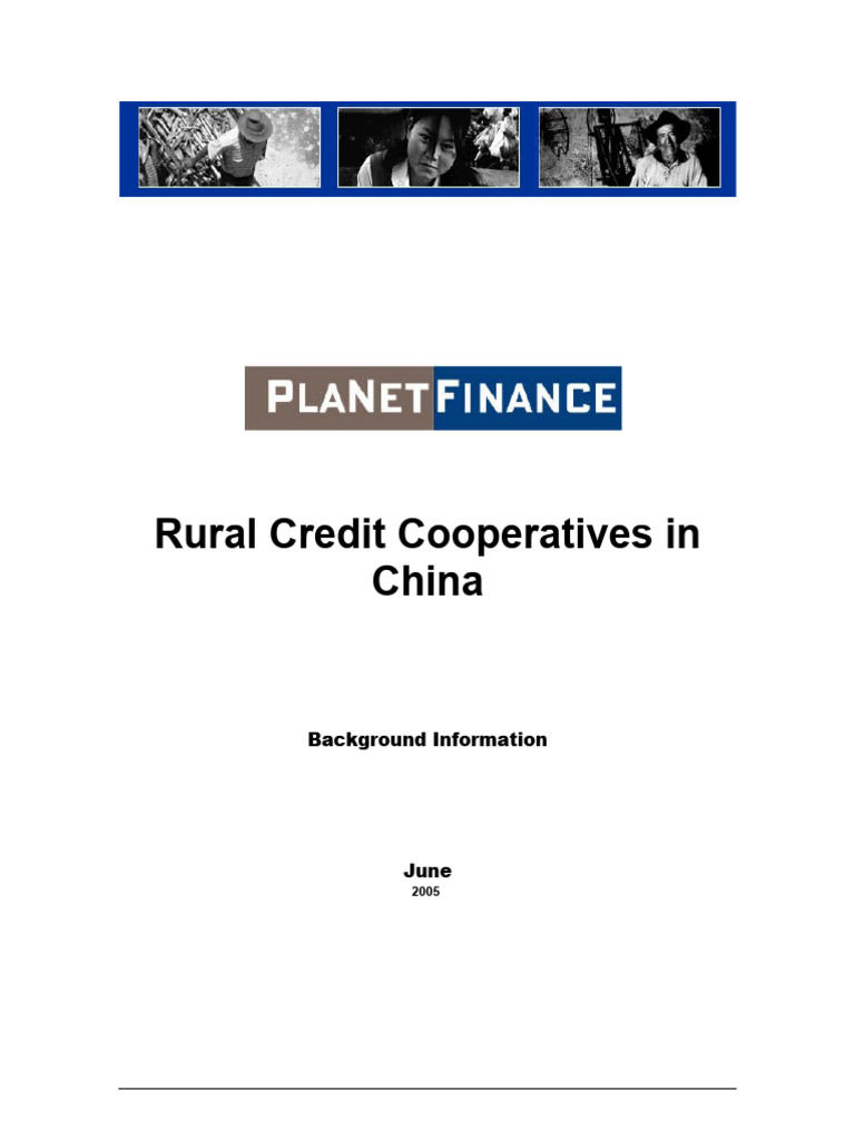 Mfg en Paper Rural Credit Cooperatives in China 2005 | PDF | Banks ...