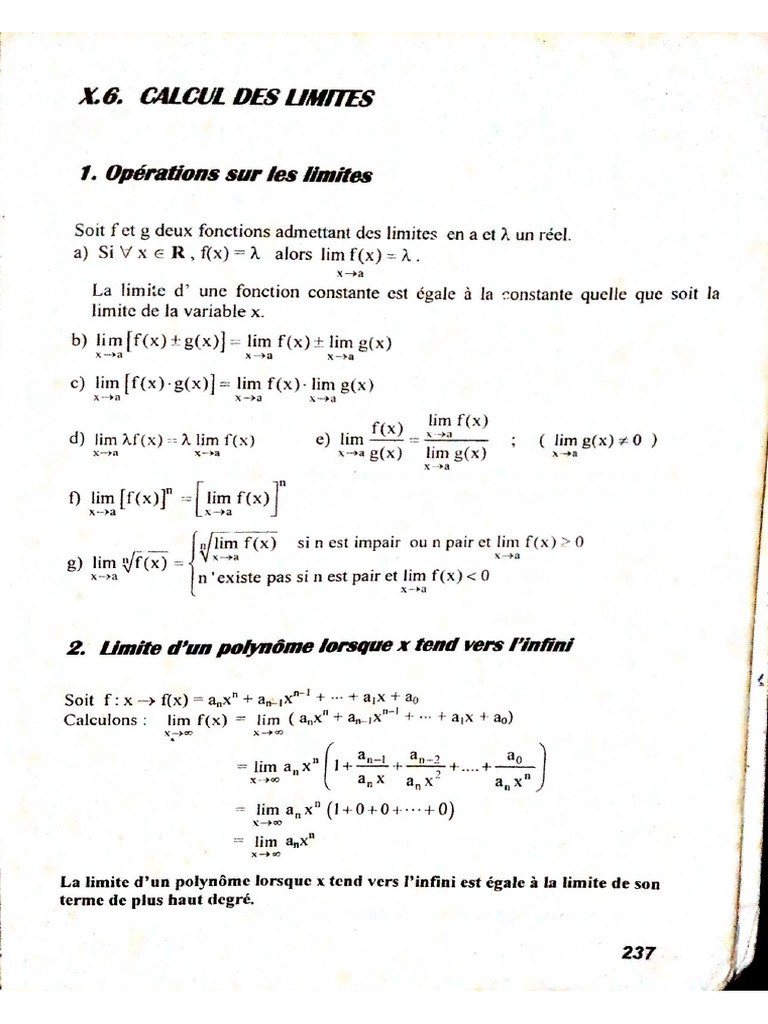 calcul limite 3 | PDF