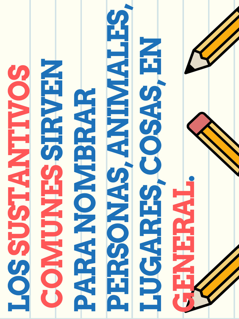 Póster Sustantivos Comunes) | PDF