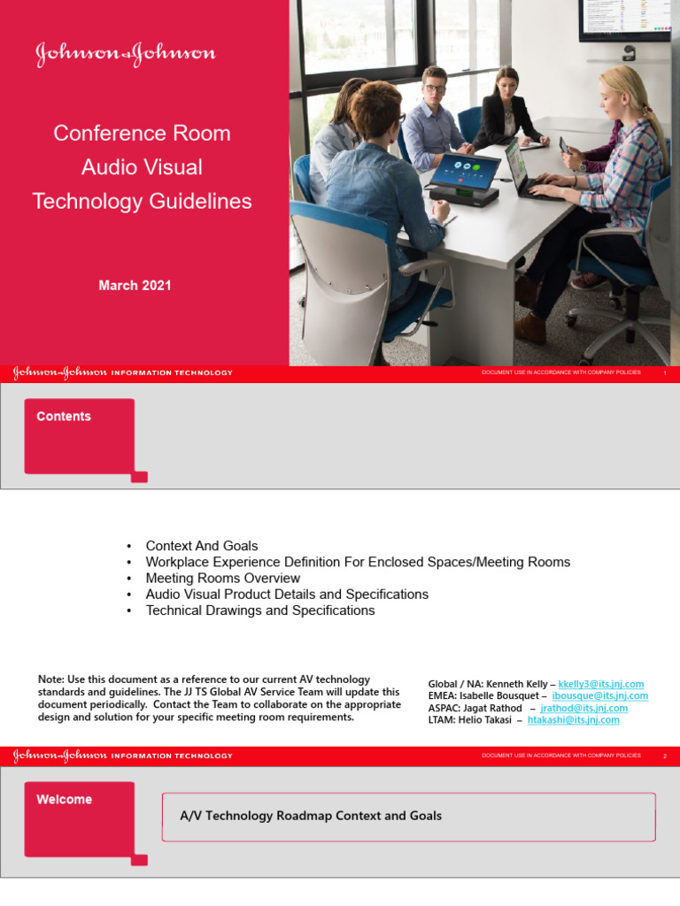 Standard AV Meeting Room Guidelines April 2022 V1 | PDF ...