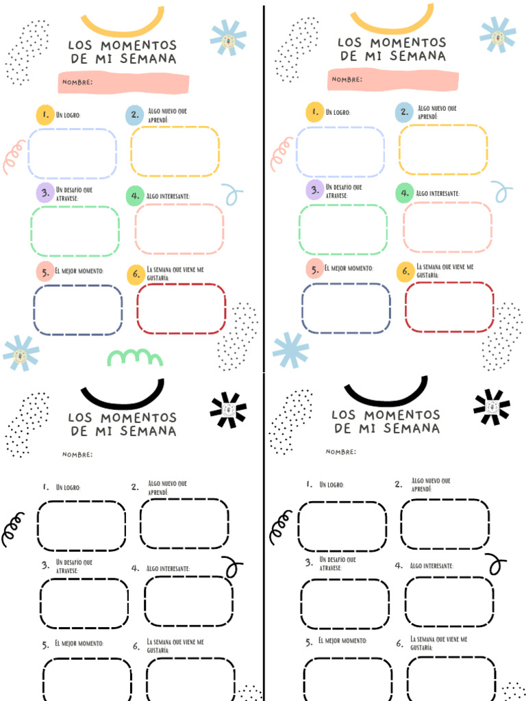 Reflexiones Semanales y Logros Personales | PDF