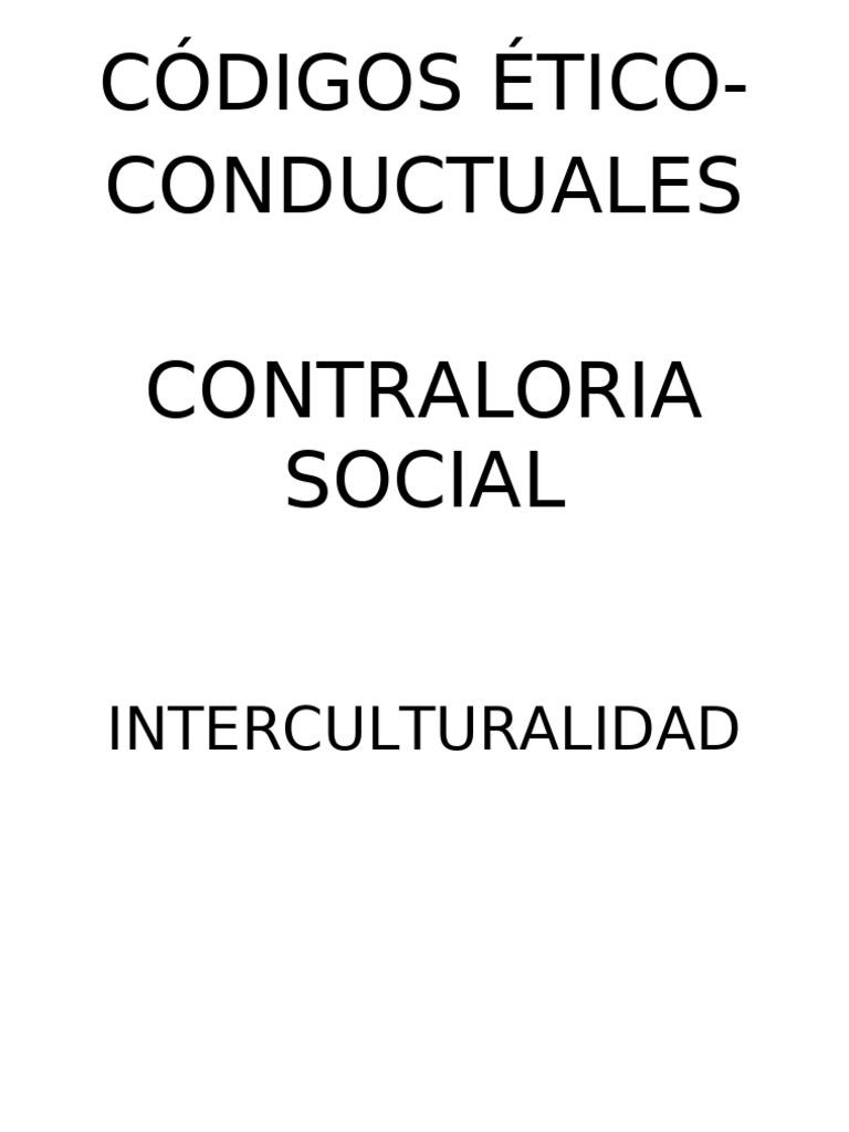 Códigos Ético | PDF