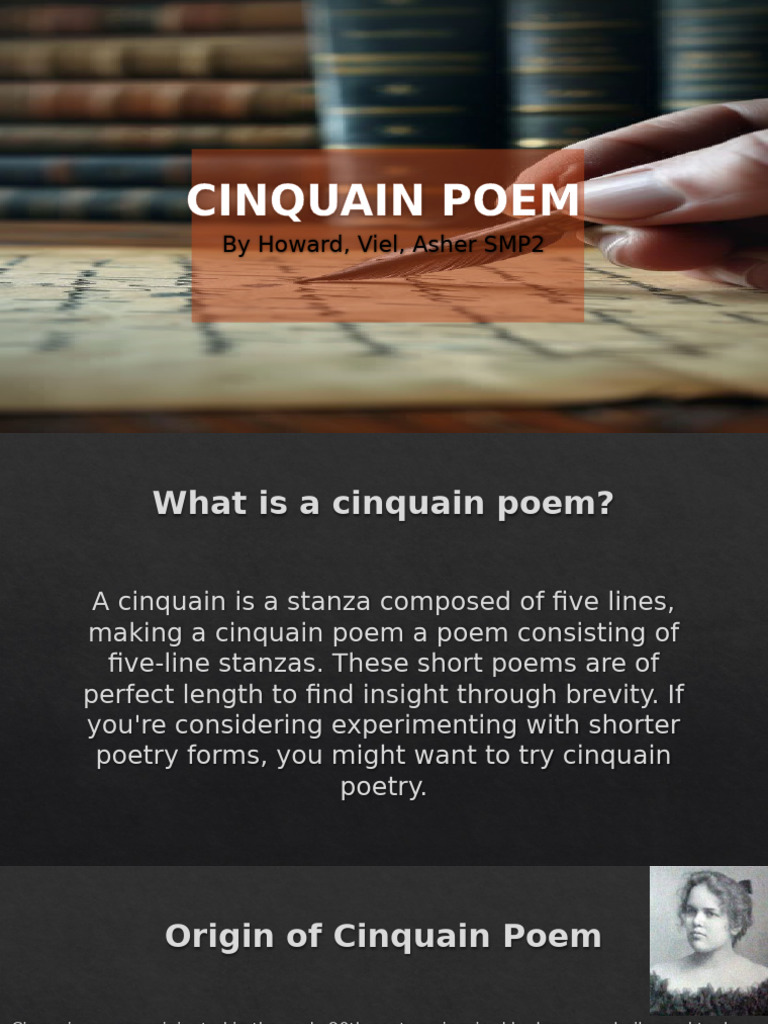 Understanding Cinquain Poems: Structure & Origin | PDF