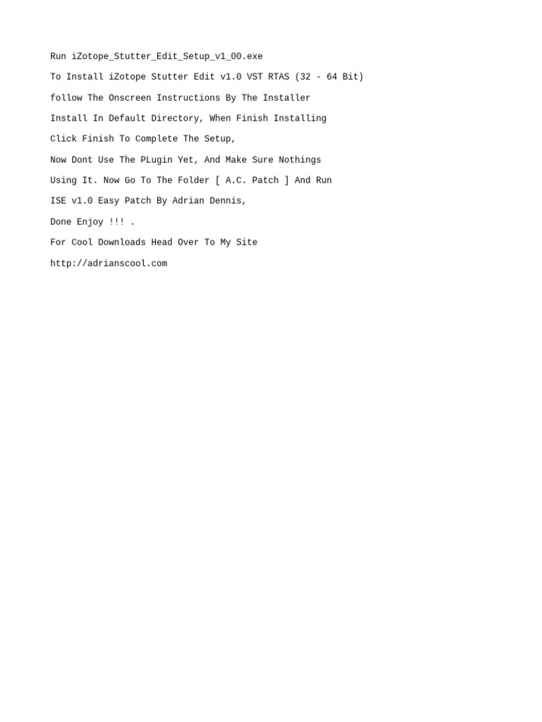 Instructions by Adrian Dennis | PDF