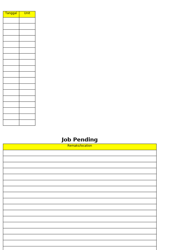 Job Pending | PDF