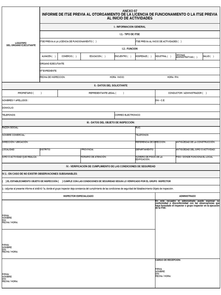 01 Anexo 7 - Informe de ITSE Previa | PDF | Corrosión | Albañilería