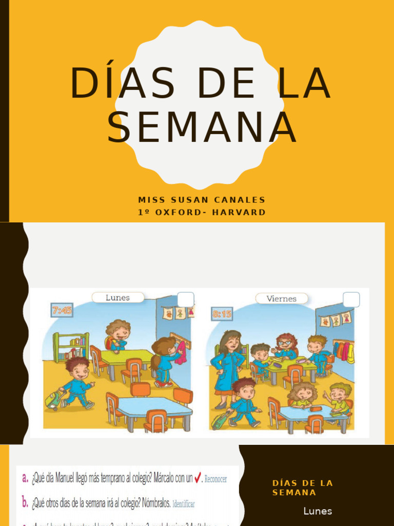 Días de La Semana | PDF