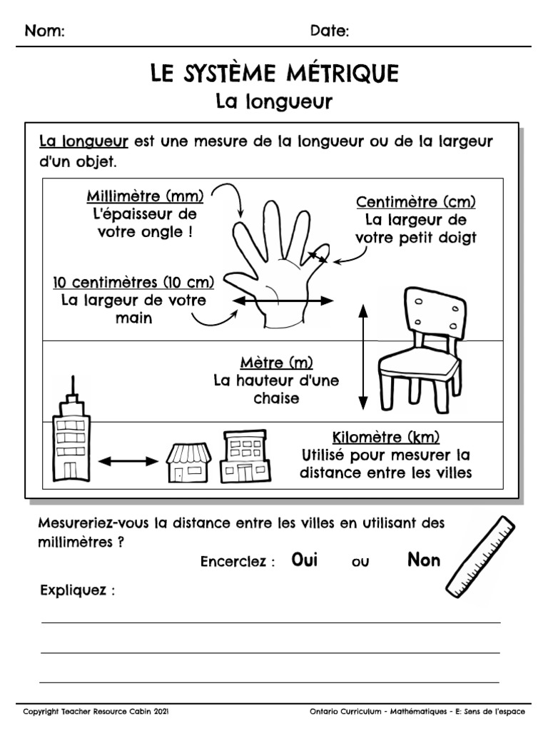 Math Worksheets - Length | PDF
