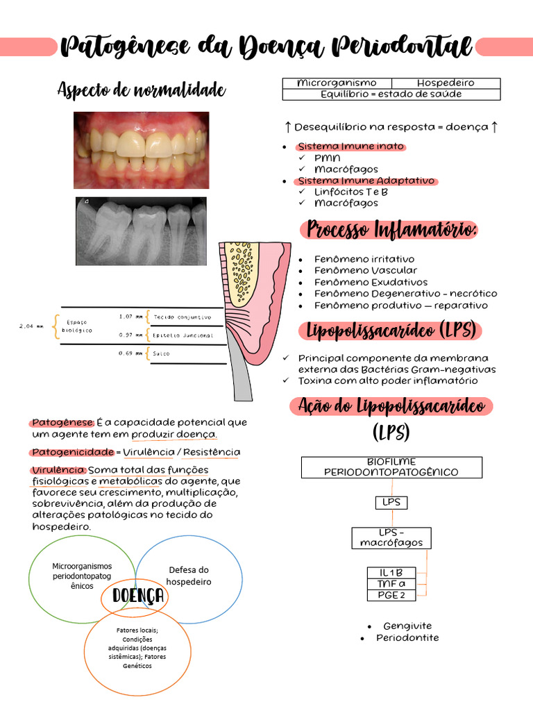 Patogênese da Doença Periodontal Explicada | PDF | Glóbulo branco ...