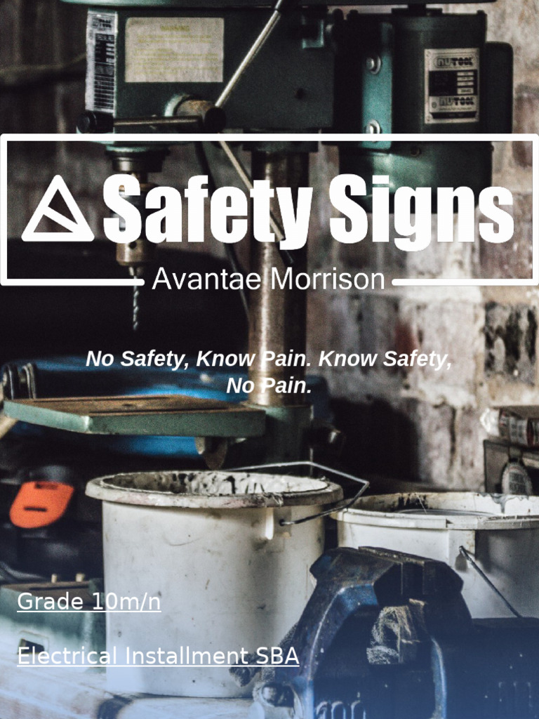 Safety Signs Sba | PDF