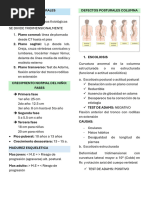 Test de Adams | PDF | Escoliosis | Especialidades Medicas