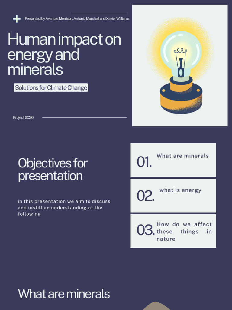 Blue Illustrated Energy Climate Change Presentation | PDF | Energy ...