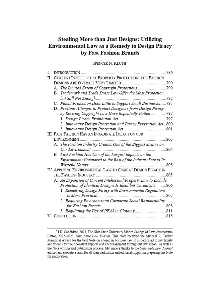 Kluth Stealing Much More Than Designs | PDF