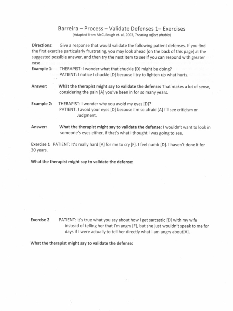 Validate Defenses Exercises | PDF