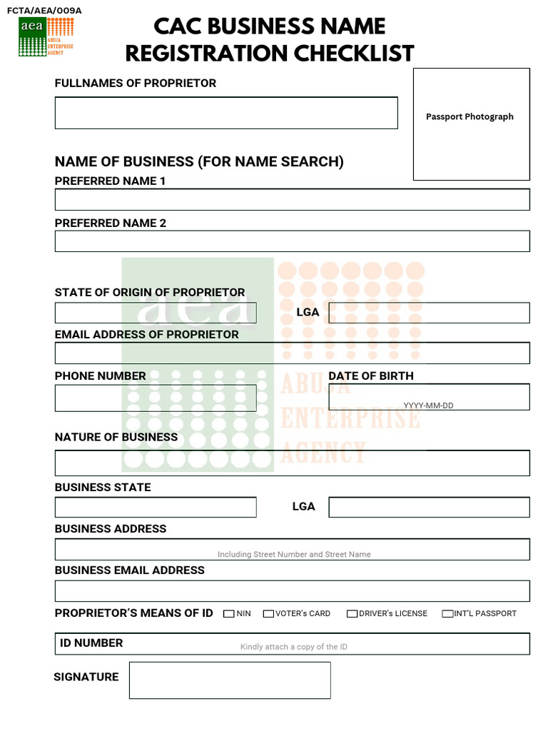 Cac Business Name (3) | PDF