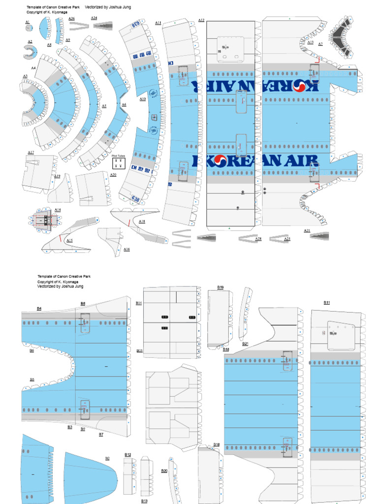 Korean Air 747-8 Final - Modified and Vectorized by Joshua Jung | PDF