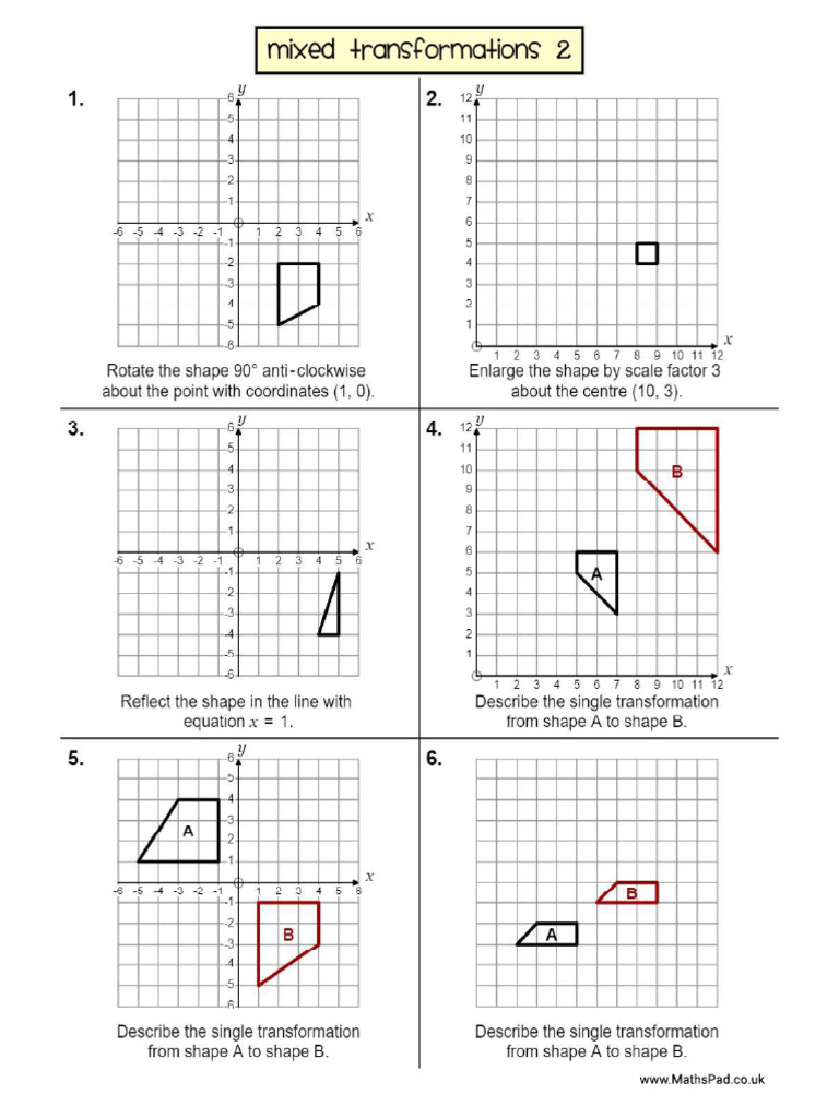 Mixed Transformations 2 | PDF