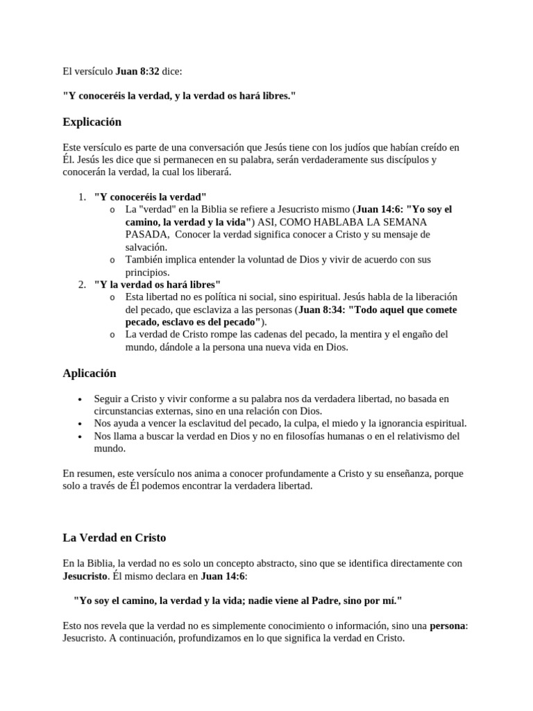 El Versículo Juan 8 | PDF | Cristo (título) | Pecado