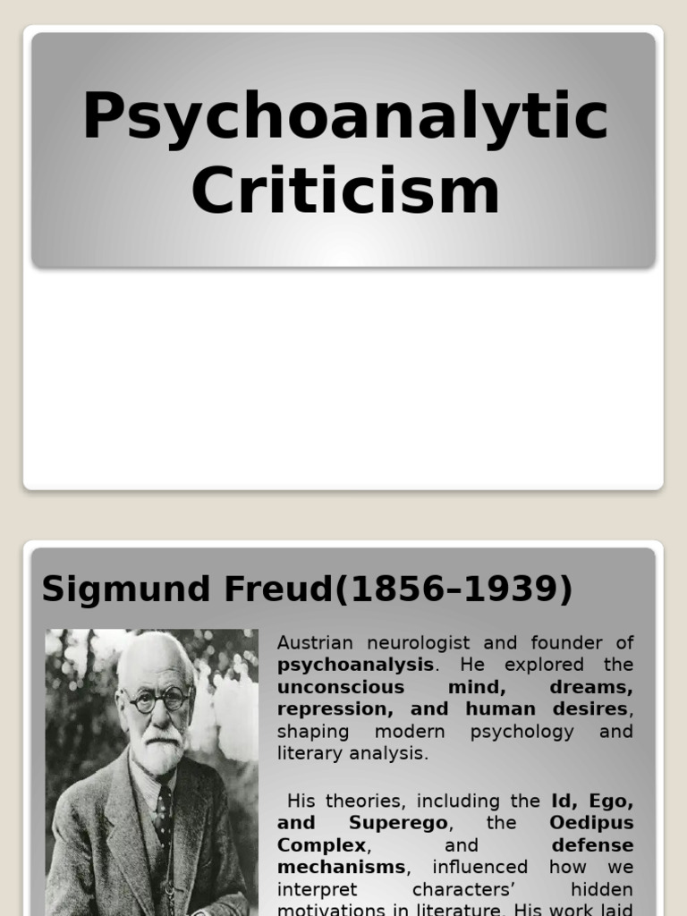 Psychoanalytic-Criticism | PDF | Psychoanalysis | Hamlet