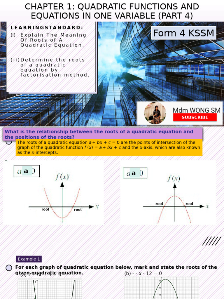 Understanding Quadratic Roots and Factorization | PDF