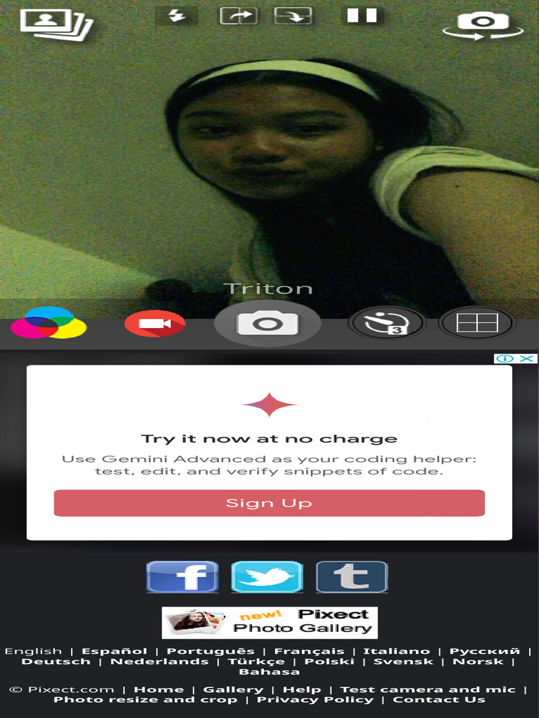 Pixect - Take Photos and Make Videos With Camera Online | PDF