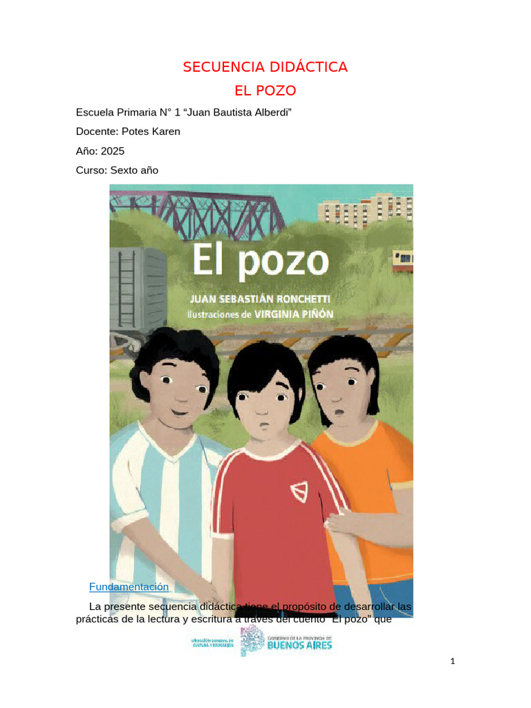 Secuencia Didáctica: El Pozo y Derechos Humanos | PDF | Maestros