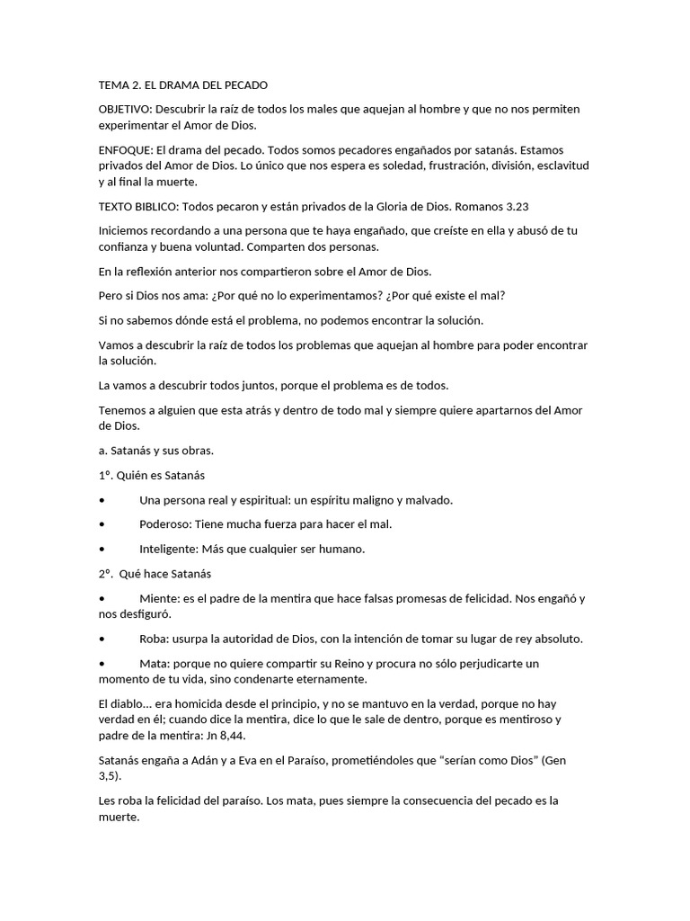 02 Tema 2 Celia | PDF | Pecado | Amor