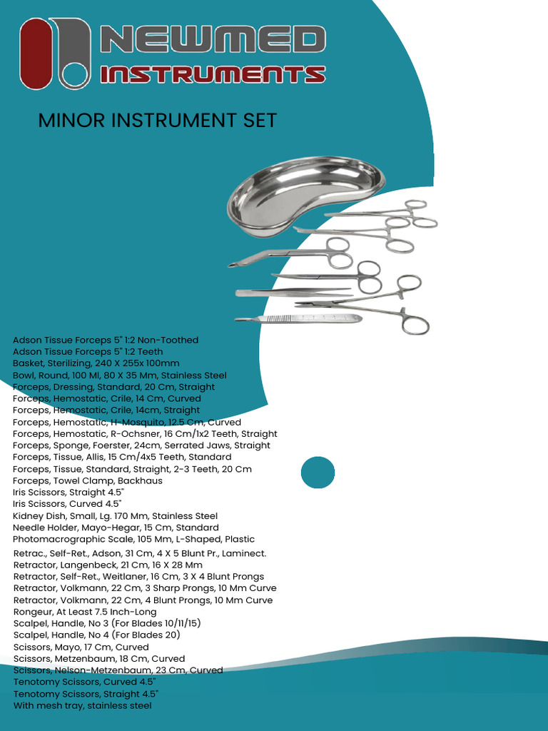 Minor Instrument Set | PDF