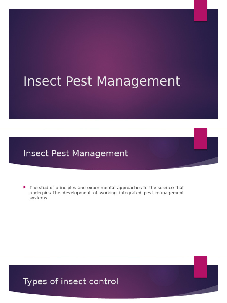 71-Insect Pest Management | PDF