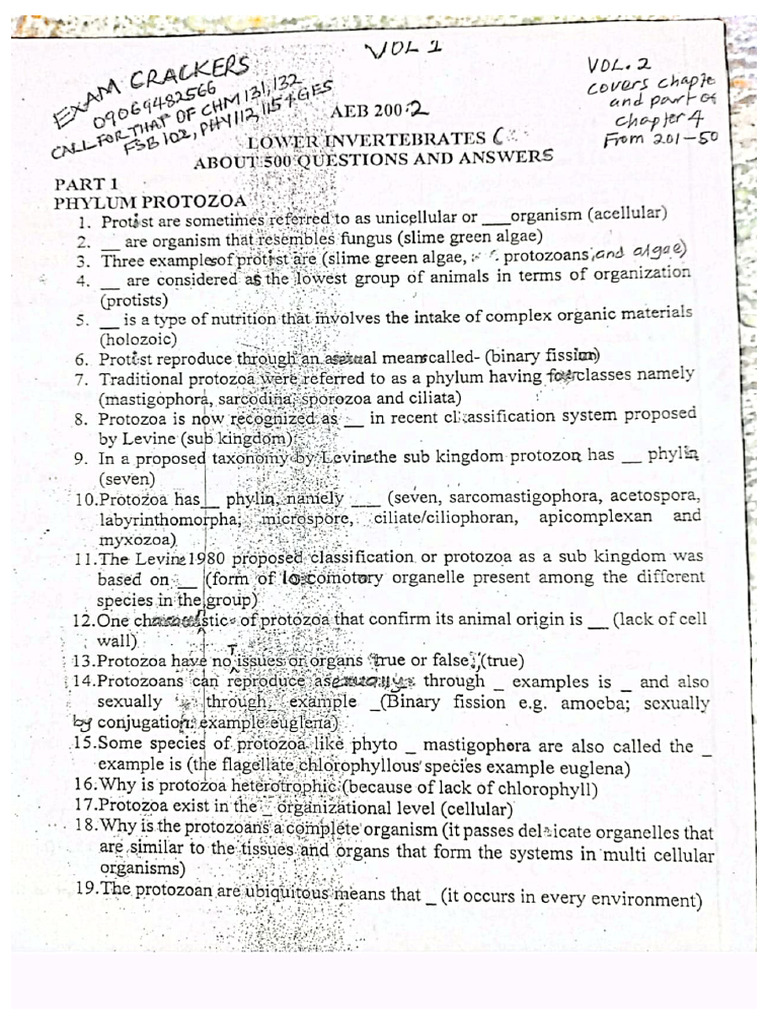 Aeb 200 Lecture Summary (Quest & Ans) | PDF