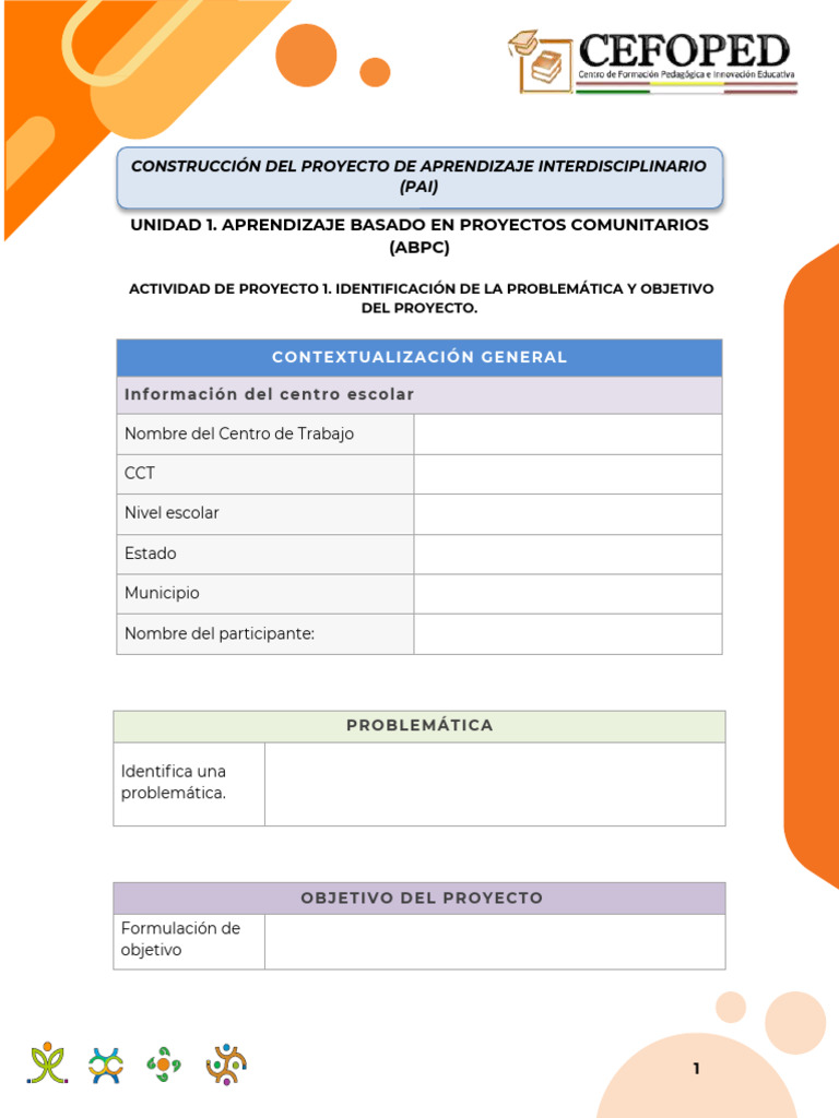 Actividad 1 - Proyecto ABPC | PDF