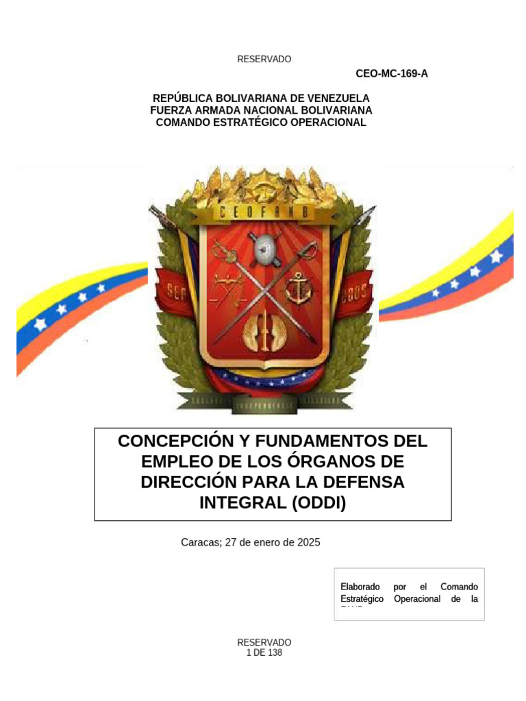 Estructura y Funciones de la ODDI en Venezuela | PDF | Venezuela | Nación