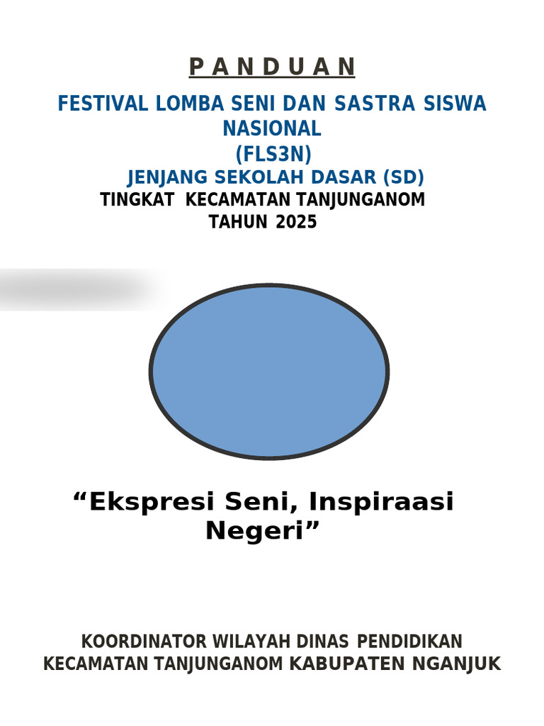 Panduan FLS3N SD - 2025-Kecamatan | PDF