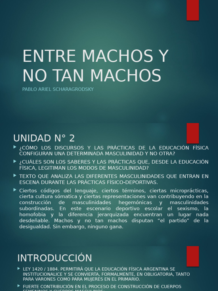 Entre Machos y No Tan Machos | PDF | Masculinidad | Género