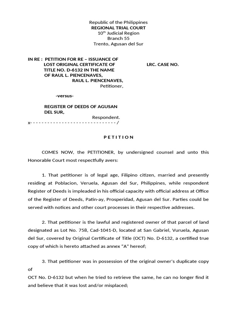 Piencenaves Reissuance 2025 | PDF | Public Law | Government