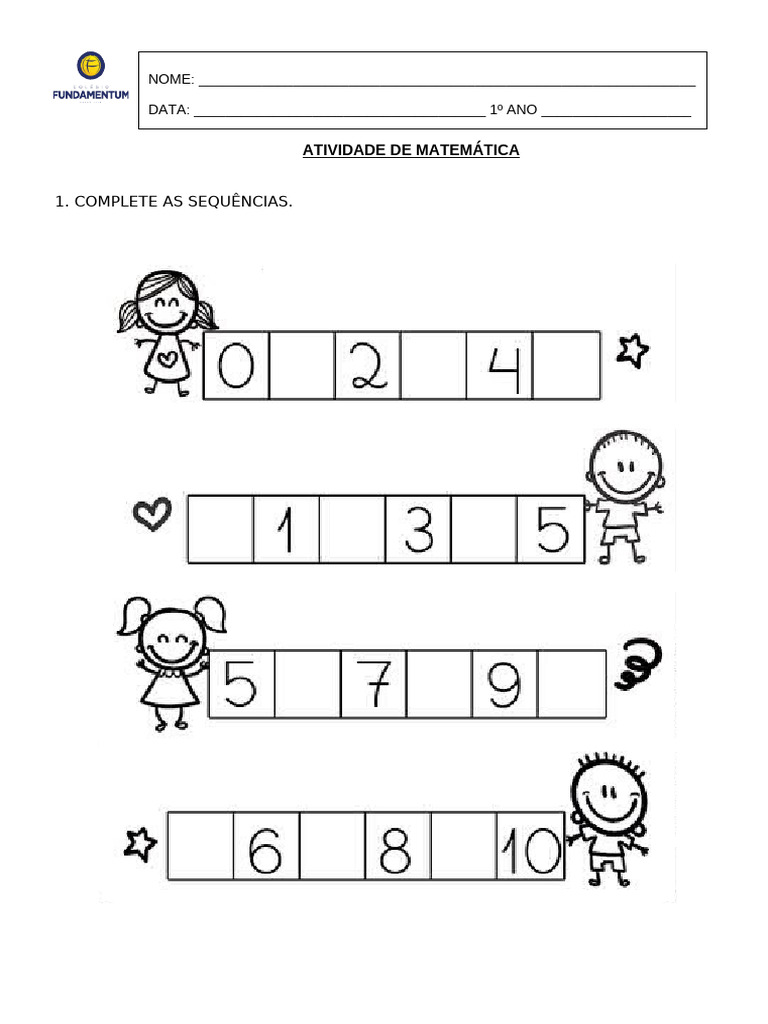 COMPLETE AS SEQUÊNCIAS | PDF