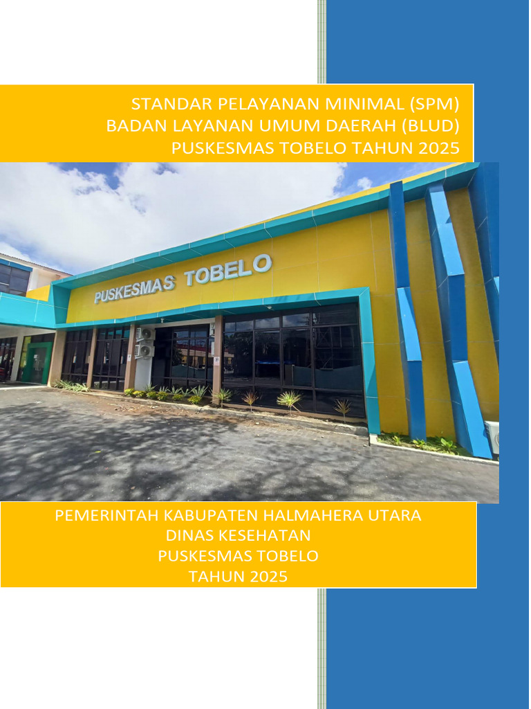 SPM Puskesmas Tobelo 2025 Halmahera Utara | PDF