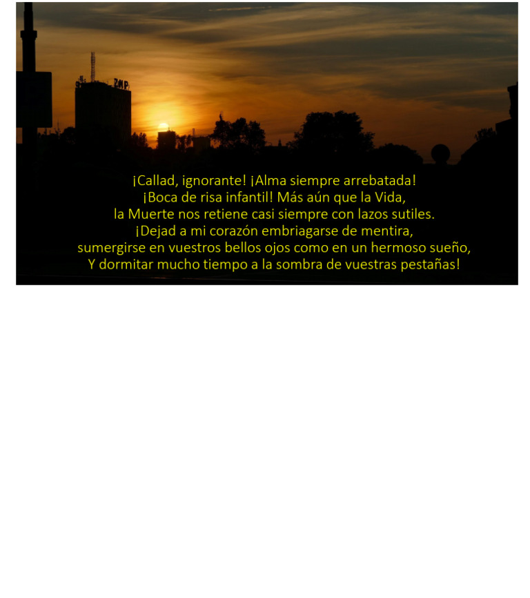 Callad, ignorante! ¡Alma siempre | PDF