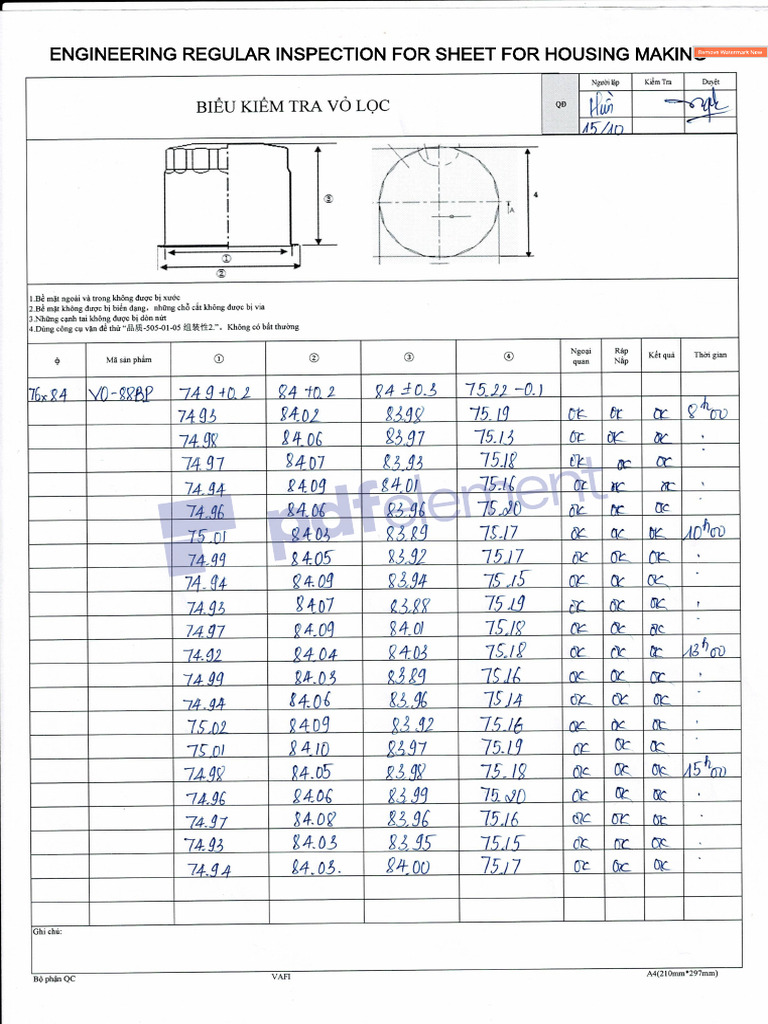 Engineering Inspection for BTP TP | PDF