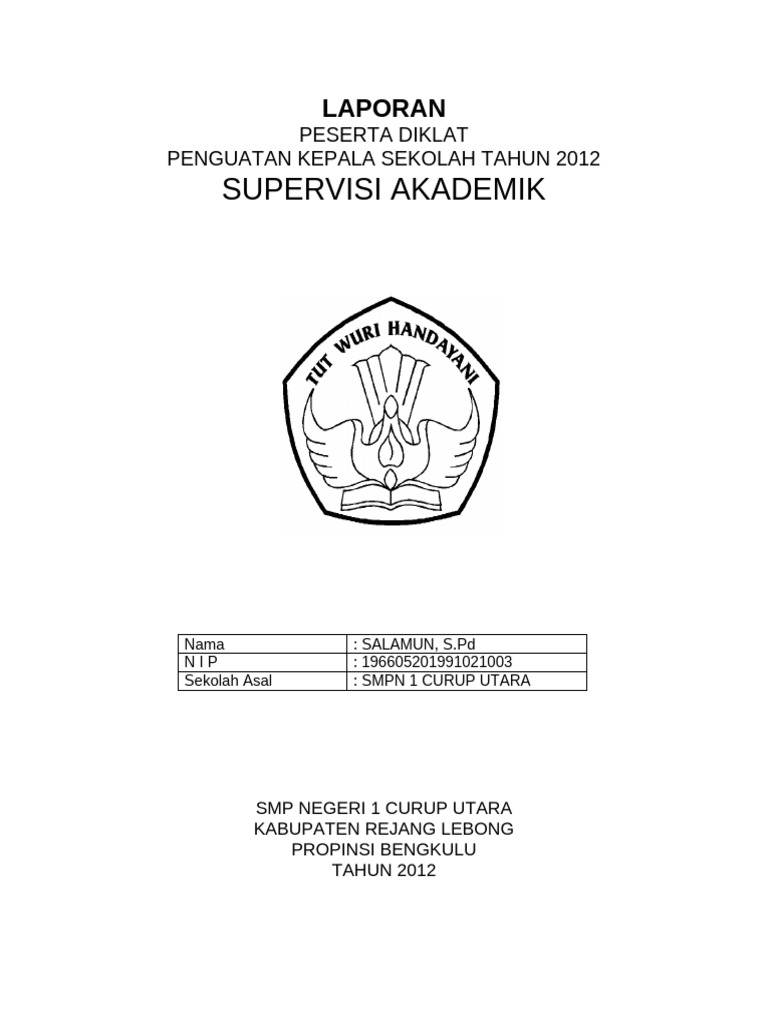 Laporan Supervisi Akademik | PDF
