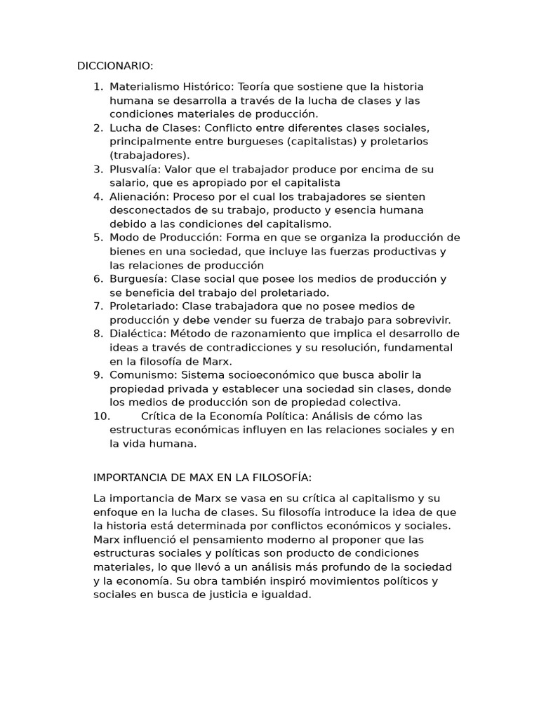 Diccionario Marx | PDF