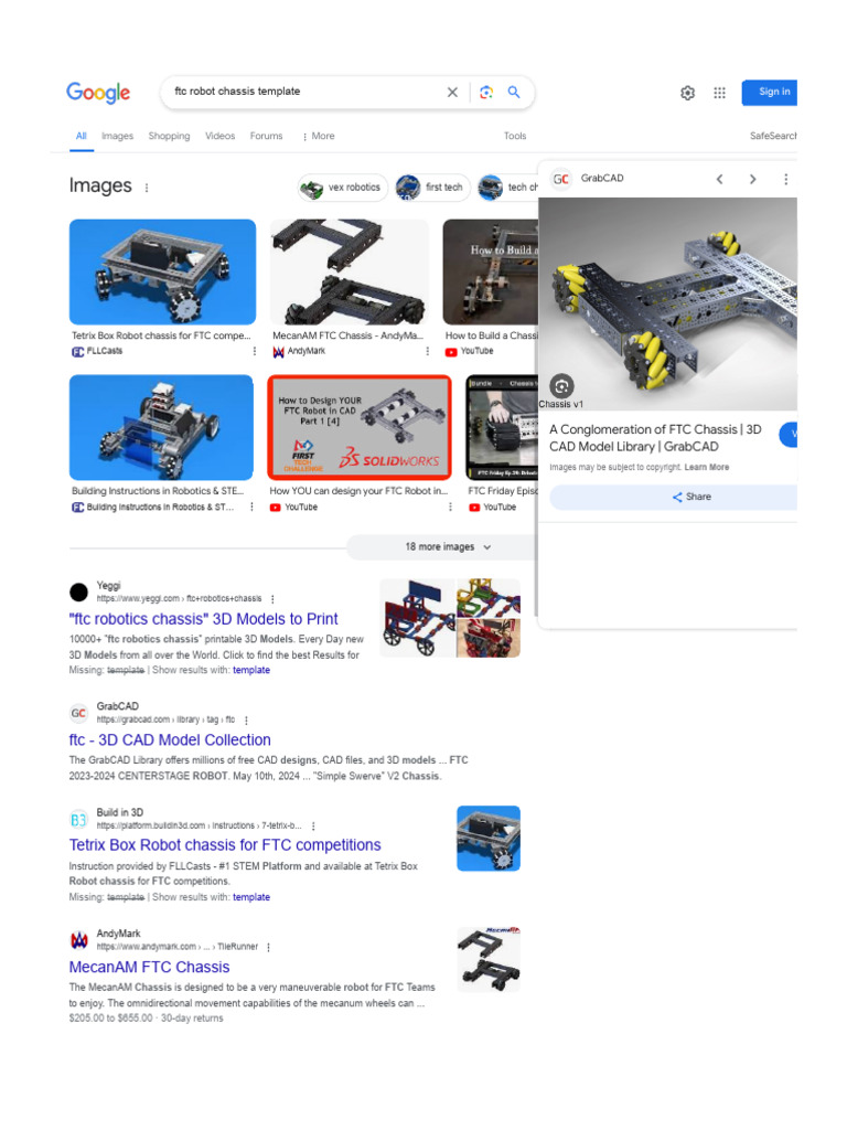 FTC Robot Chassis Template - Google Search | PDF | Robotics