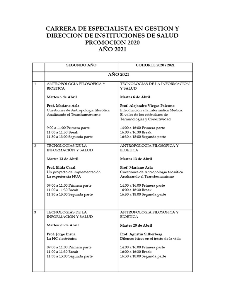 Ceges - Programa Abril - Julio | PDF | Science