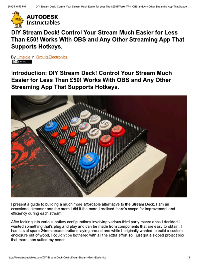 DIY Stream Deck! Control Your Stream Mu.. | PDF