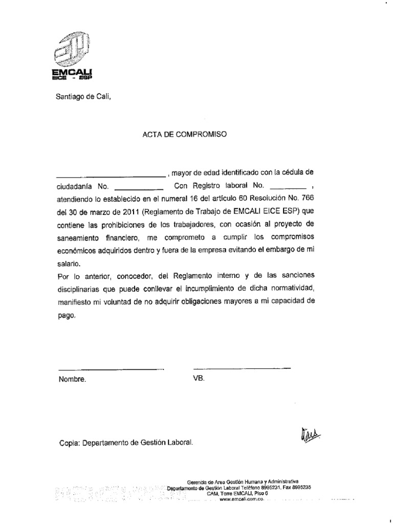 Acta Emcali PDF | PDF