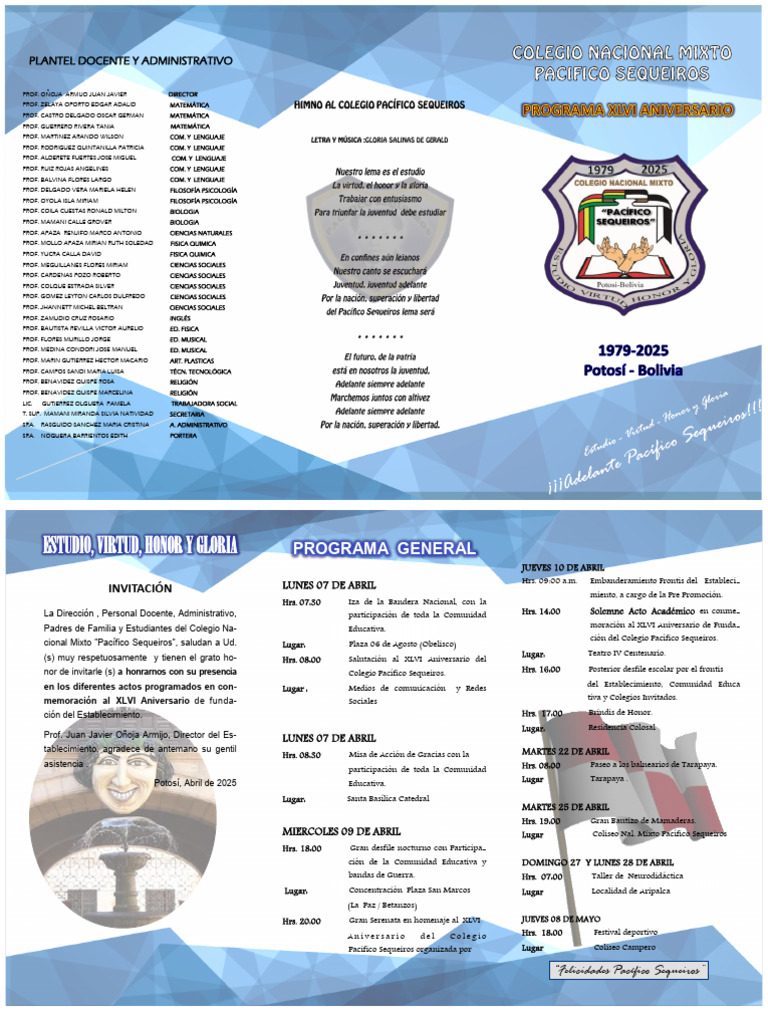 Programa Aniversario 2025 PDF | PDF