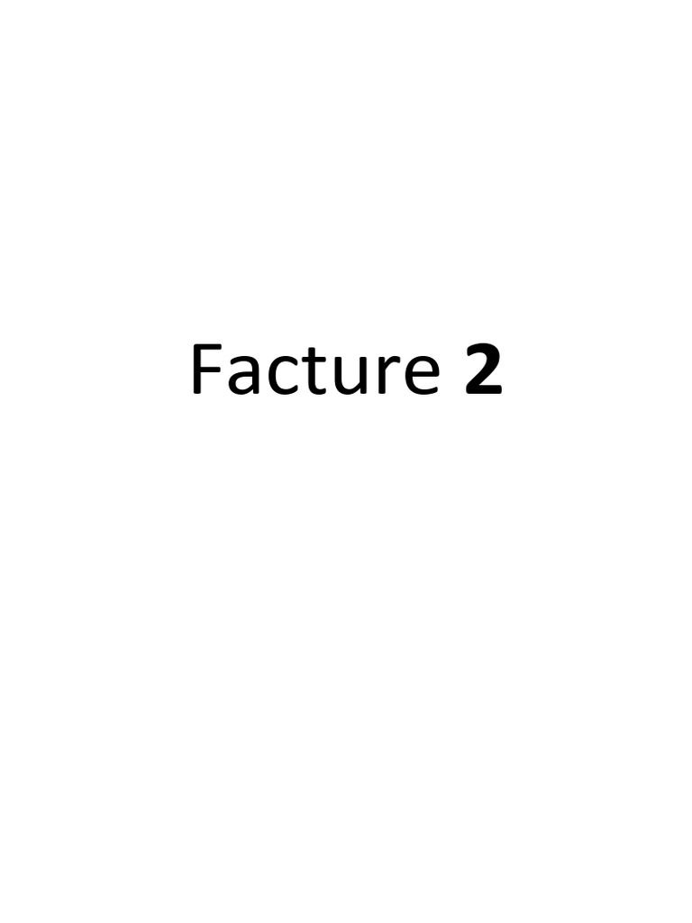 Facture 2 | PDF