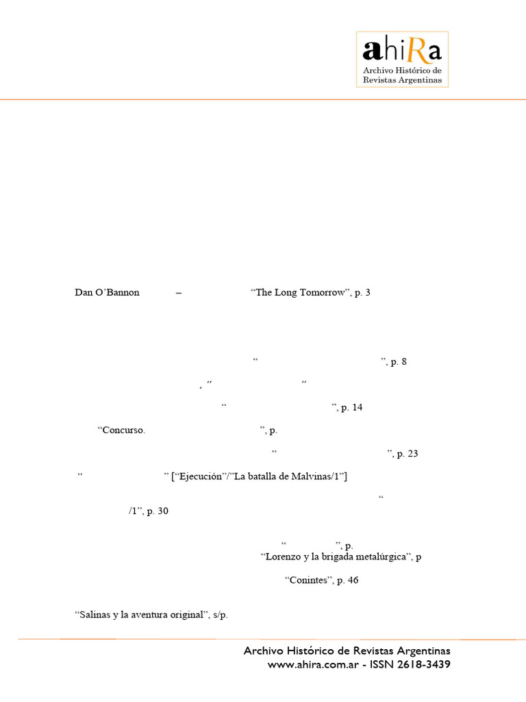 Rey y Roman Indice de Fierro | PDF | Cómics