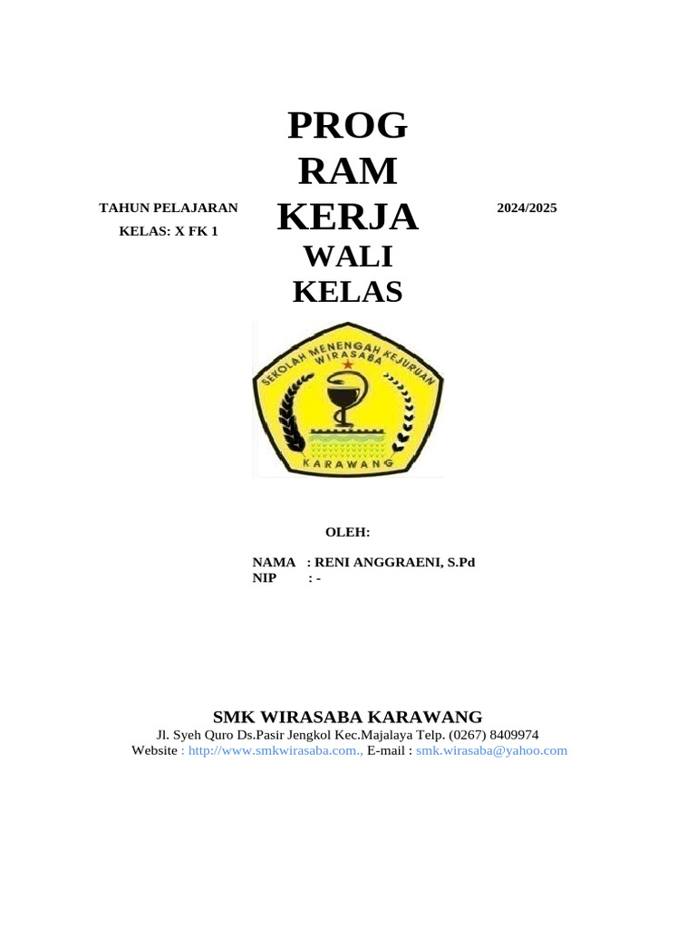 Program Wali Kelas | PDF