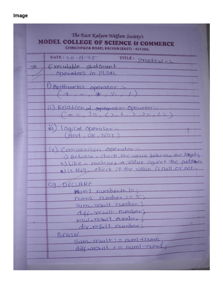 PLSQL Practical | PDF